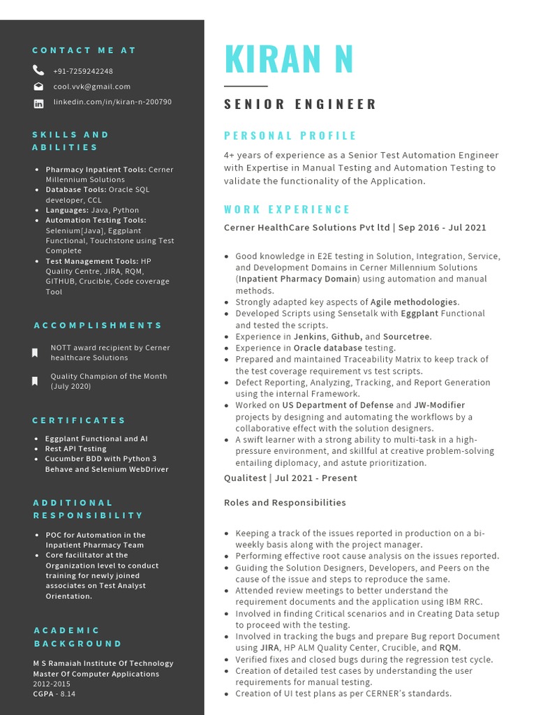 Kiran | PDF | Selenium (Software) | Software Bug