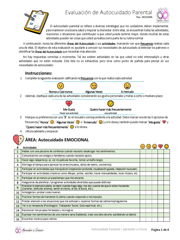Autocuidado Parental - Versión Impresa | PDF | Significado de la vida