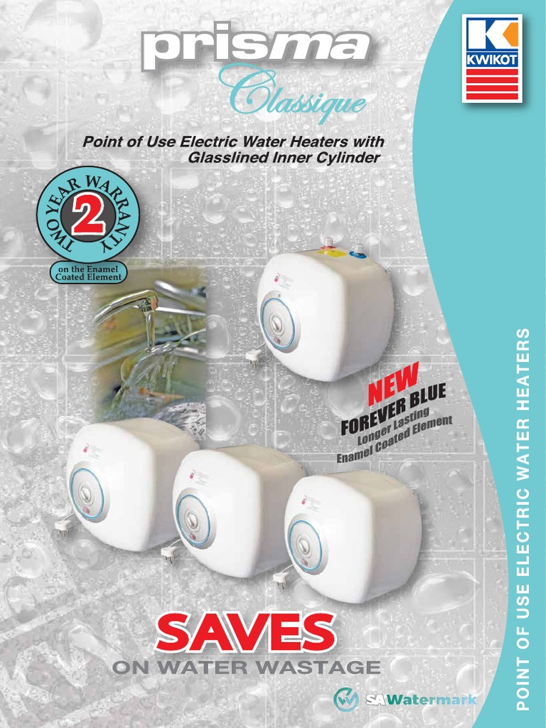 Brochure Prisma Classique Water Storage Heaters | PDF
