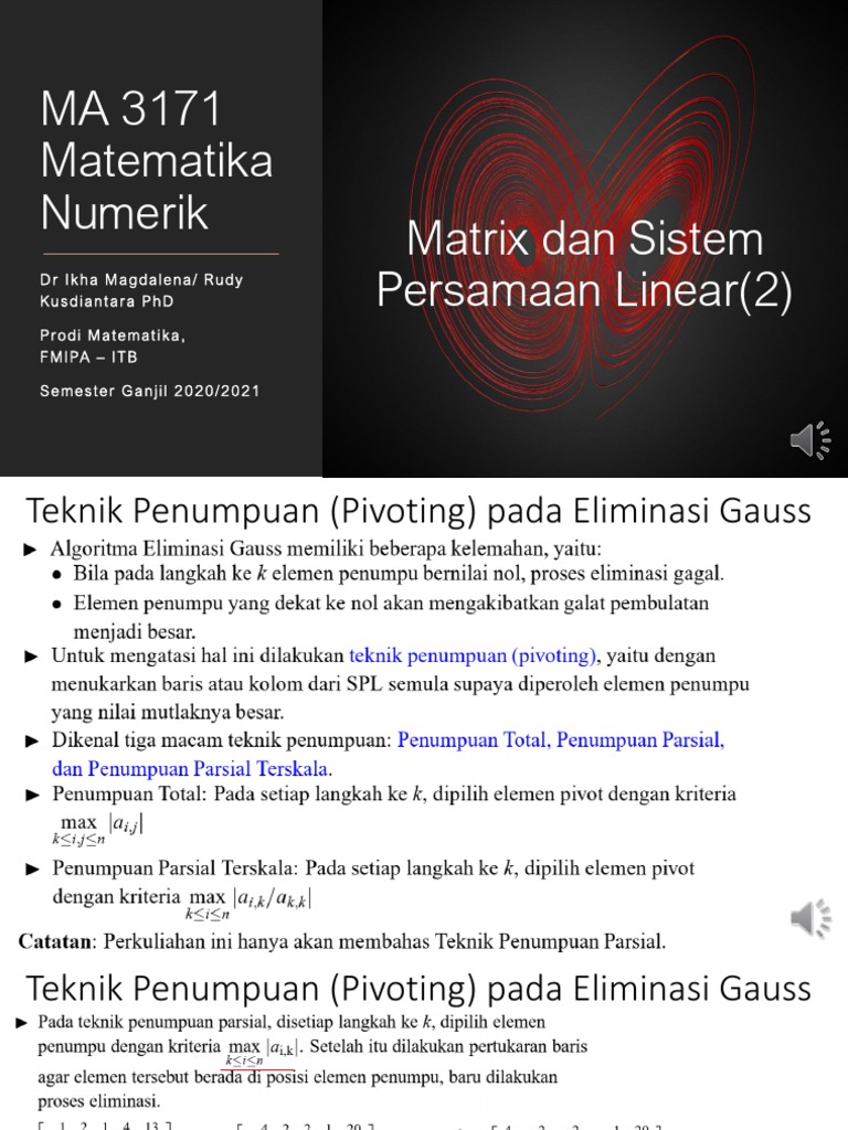 03 Matriks Dan Sistem Persamaan Linear | PDF