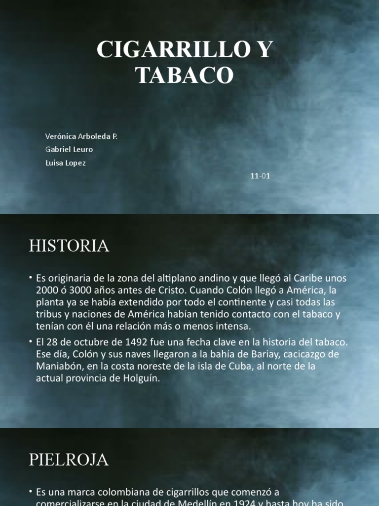 Los efectos del cigarrillo y el tabaco en la salud | PDF | Cigarrillo ...