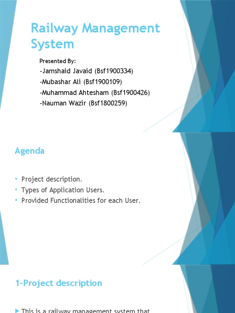 Railway Management System | PDF
