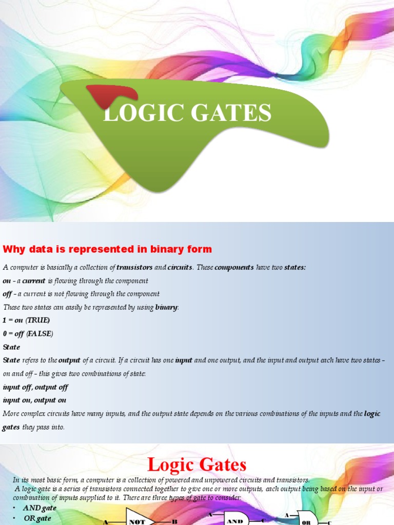 Logic Gates | Download Free PDF | Logic Gate | Electronic Circuits