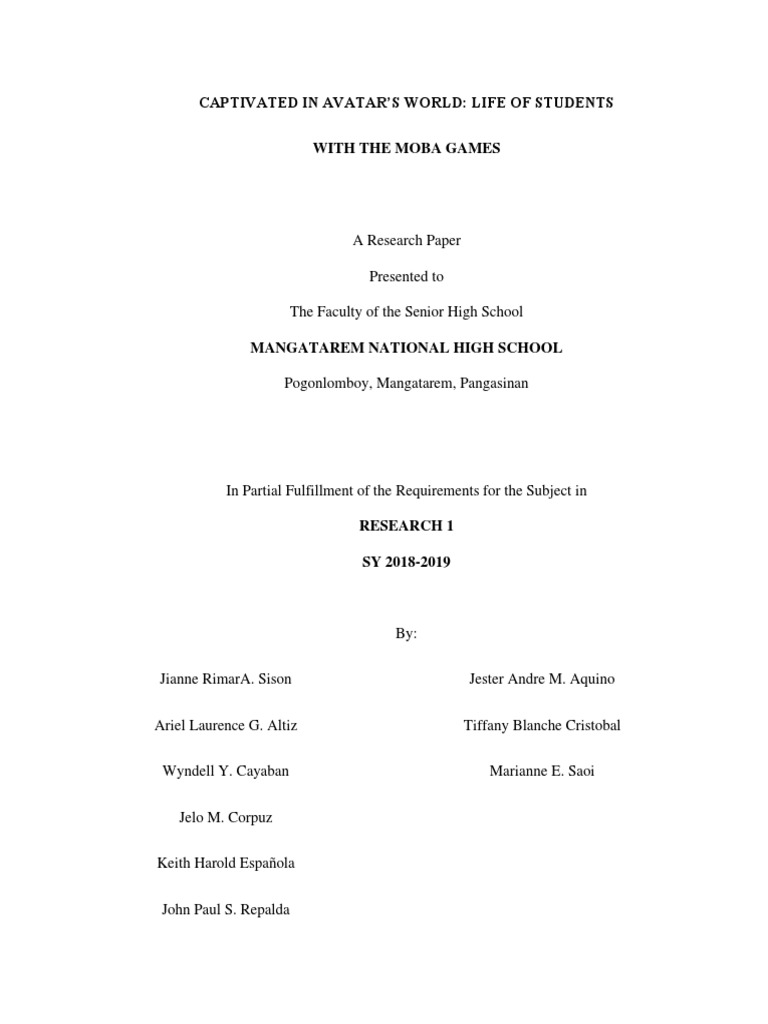 Sample Research Manuscript STEM Group 4 Qualitative Research | PDF ...