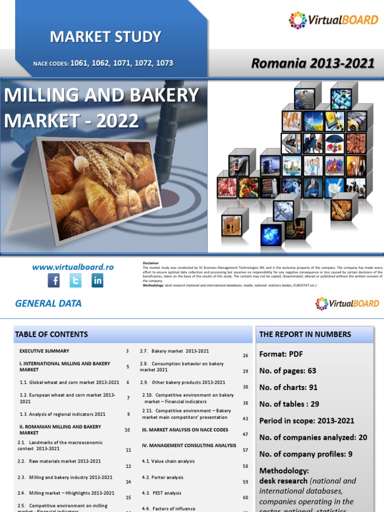 Piata de Morarit Si Panificatie Romania 2013-2021 - Prezentare ...