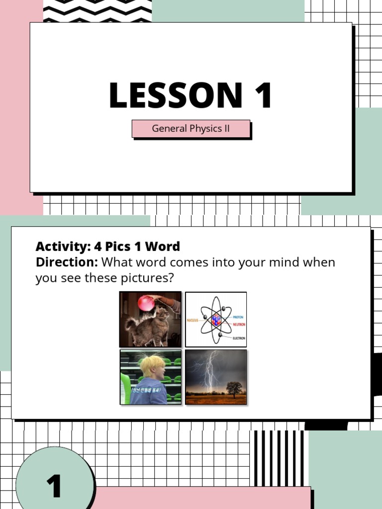 Lesson 1 Electric Charge Download Free Pdf Electric Charge Electron