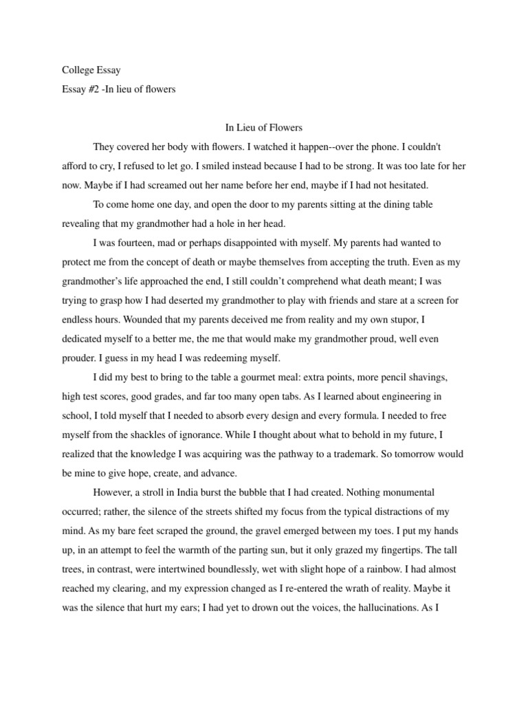 College Essay 1 | PDF