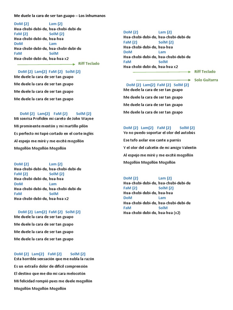 Me Duele La Cara de Ser Tan Guapo | PDF