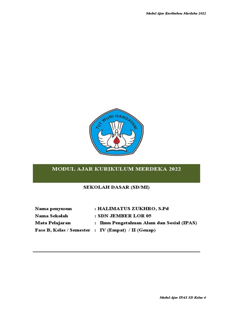 Modul IPAS KLS 4 Genap | PDF