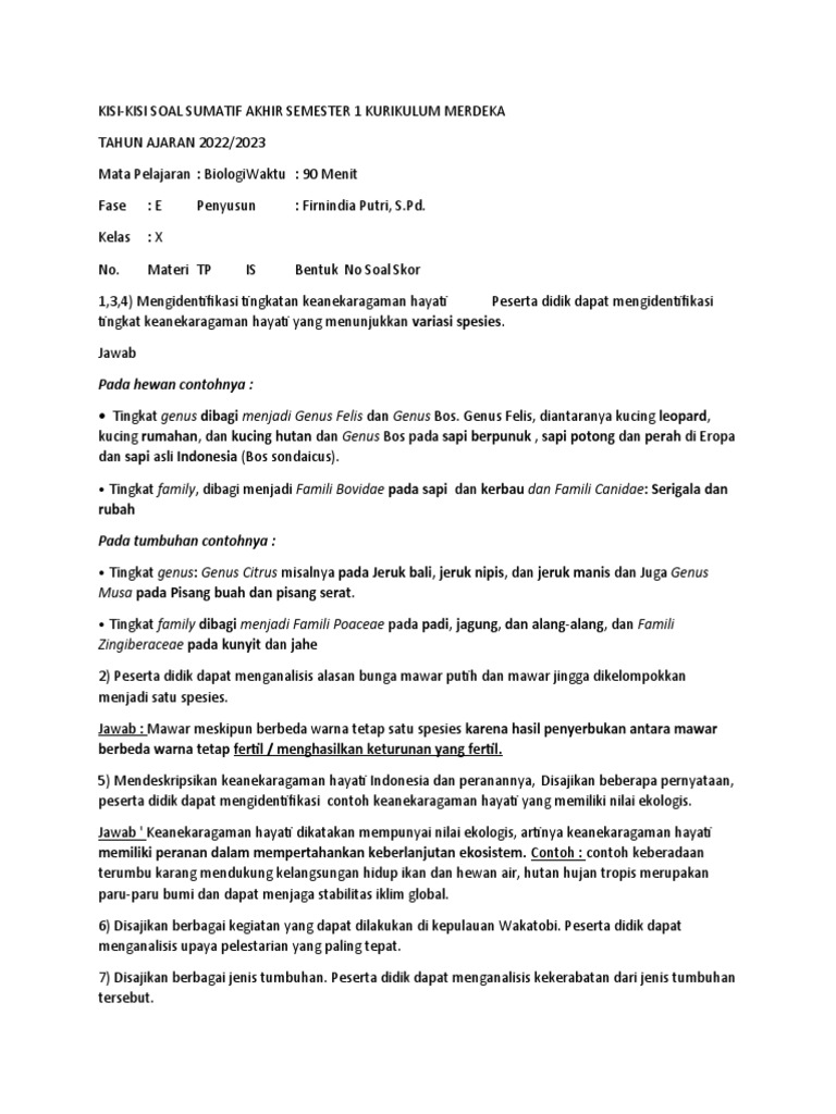 Vivi Andreani Biologi | PDF