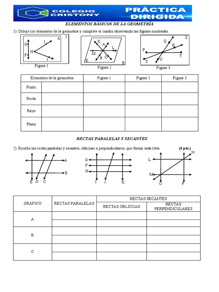 Elementos Basicos de La Geometria - Rectas | PDF
