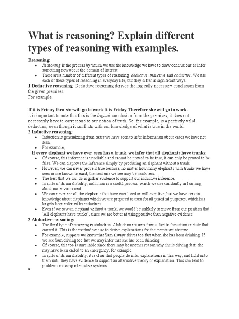Hci Lec Reasoning | PDF | Inference | Deductive Reasoning