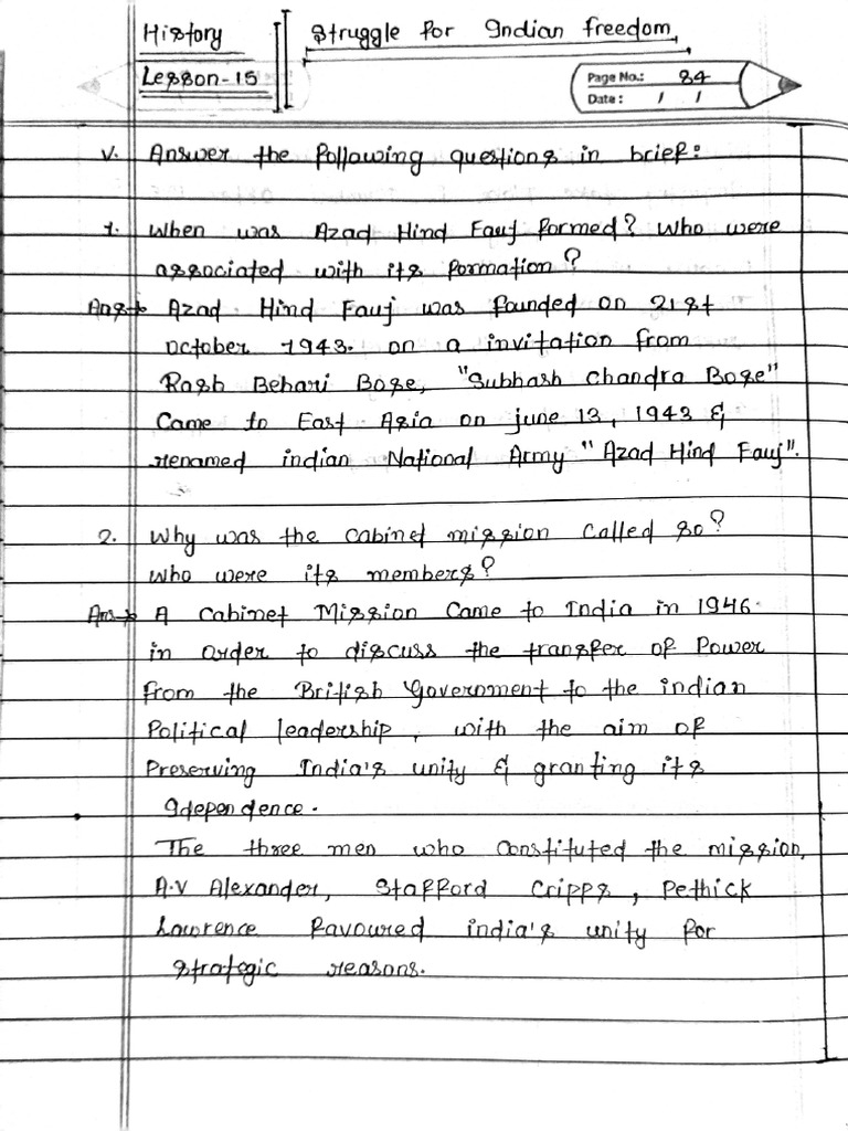 Ayush Jha SST Le-15 Struggle For Indian Freedom | PDF Ayush Jha SST Le-15 Struggle For Indian Freedom | PDF