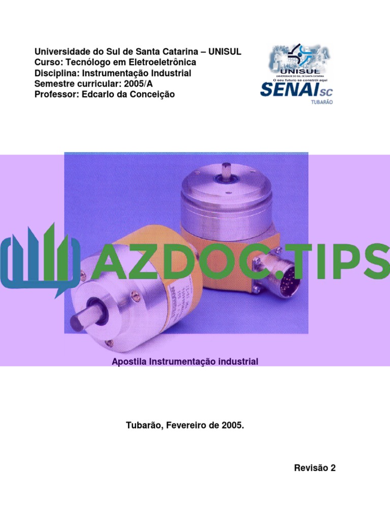 Azdoc - Tips Apostila de Instrumentaao Industrial Senai Tubarao | PDF ...