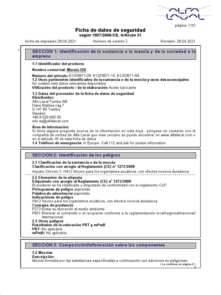 Mereta320 Es Vers2 | PDF | Agua | Residuos