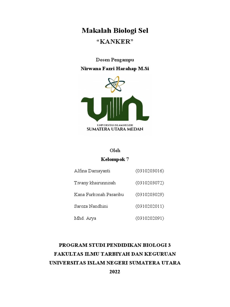 Makalah Biologi Sel Kel 7 | PDF