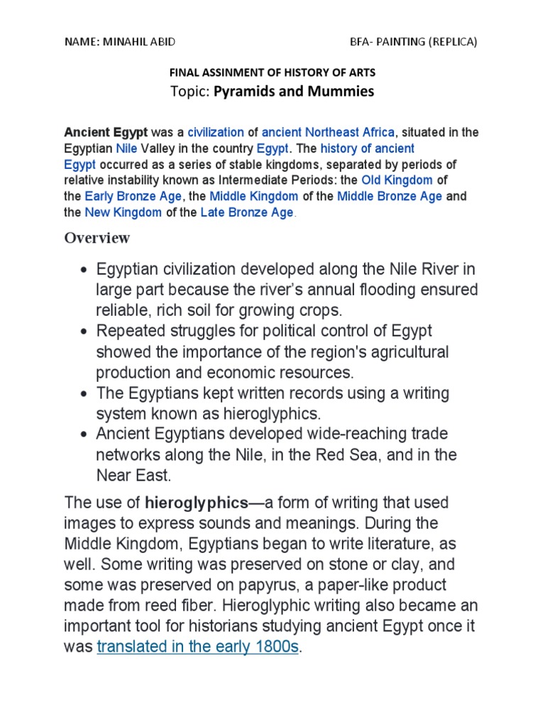 Ancient Egypt | PDF | Ancient Egypt | Ancient Egyptian Religion