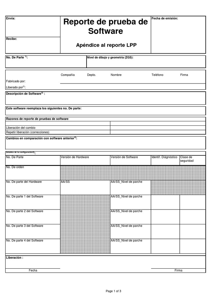 VDA Volume 2 Apendice 6 Reporte de Prueba de Software Espanol | PDF ...