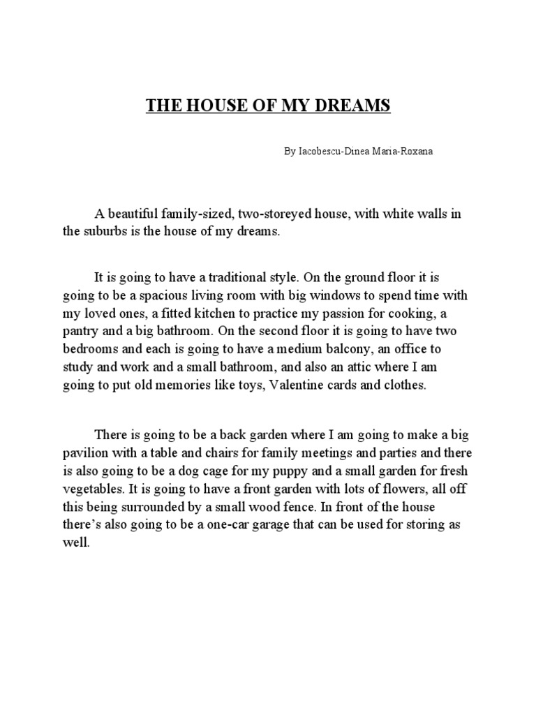 The House of My Dreams | PDF