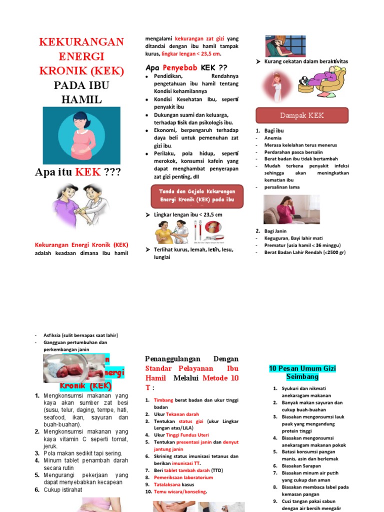 KEKURANGAN ENERGI KRONIK Leaflet | PDF