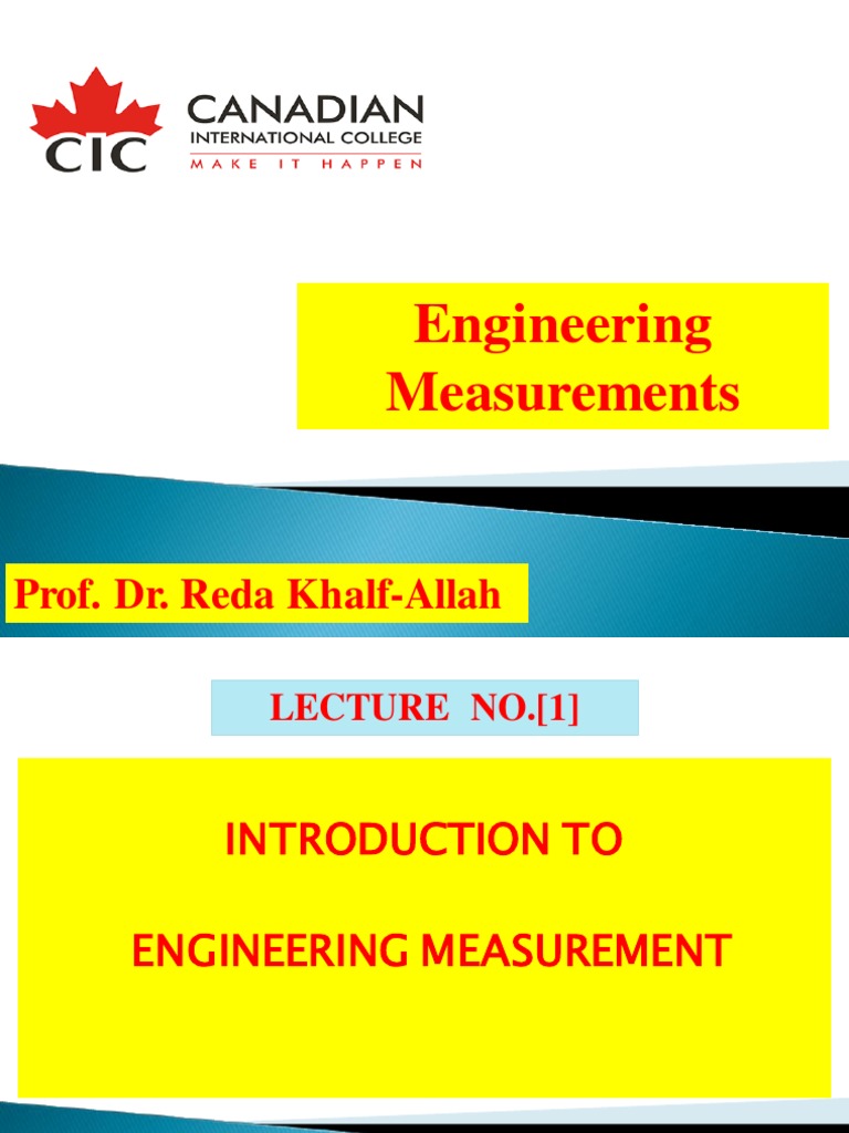 1 - Introduction To Measurments | PDF | Calibration | Measurement