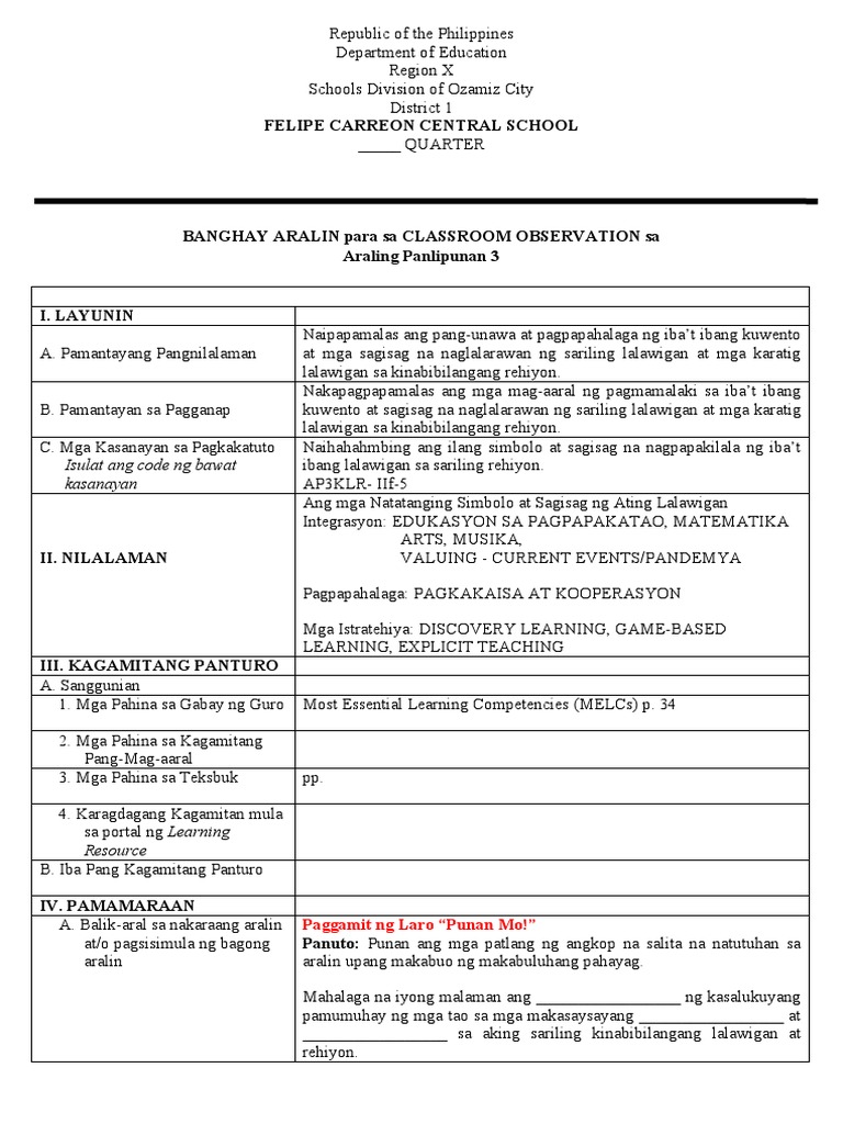 DLP - AP3 Ang Mga Natatanging Simbolo at Sagisag NG Ating Lalawigan | PDF