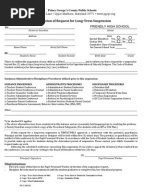 In-School Suspension Form