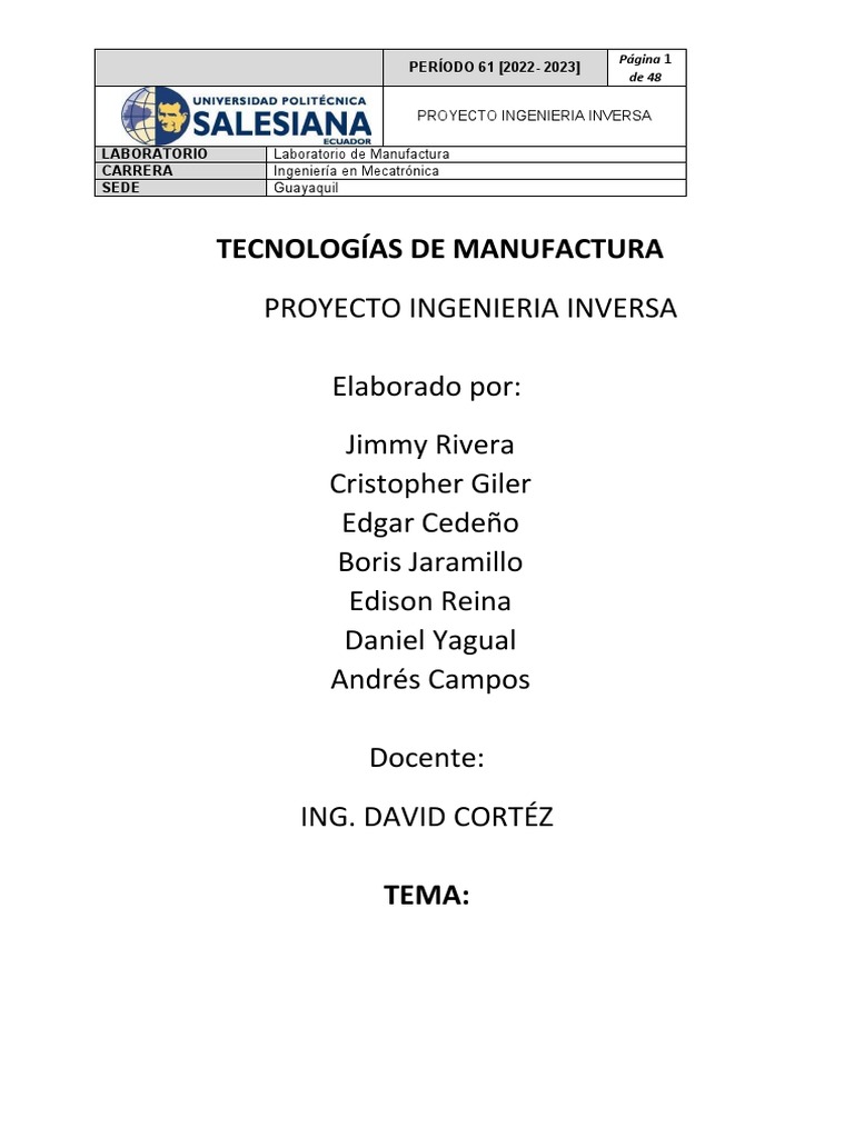 Informe - Proyecto - Ingenieria Inversa | PDF | Licuadora (Software) | Software