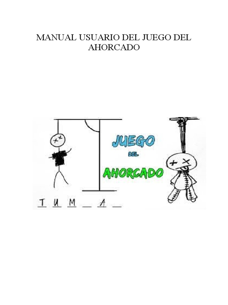 Manual Usuario Del Juego Del Ahorcado | PDF