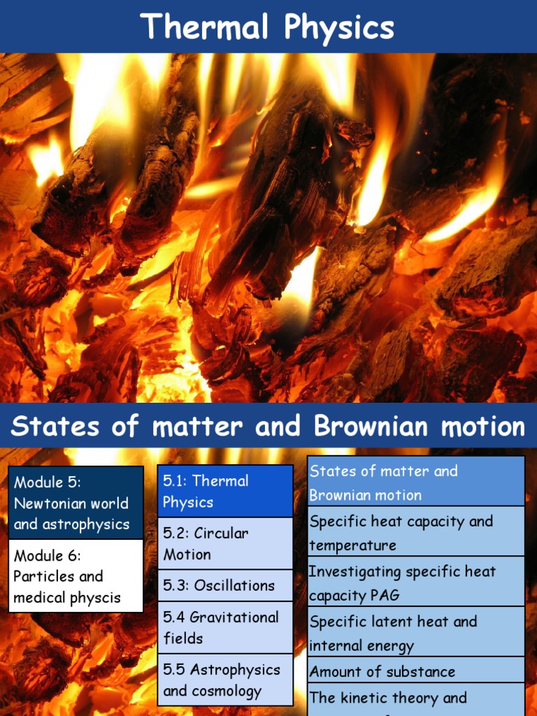 Thermal Physics Powerpoint | PDF | Gases | Mole (Unit)