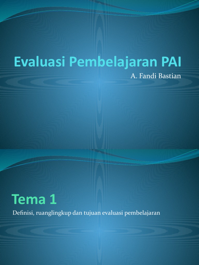 PRINSIP-PRINSIP EVALUASI PEMBELAJARAN | PDF