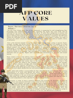 Afp Core Values | PDF | Value (Ethics) | Courage