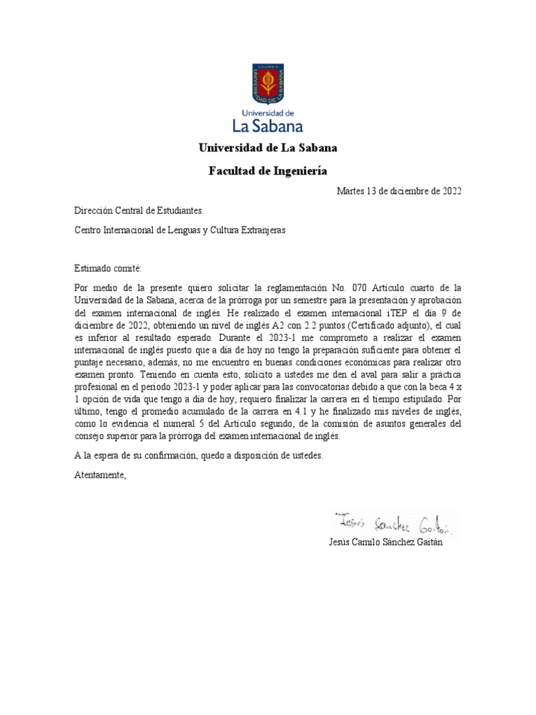 Solicitud de Reglamentación 070 Jonathan Parada | PDF