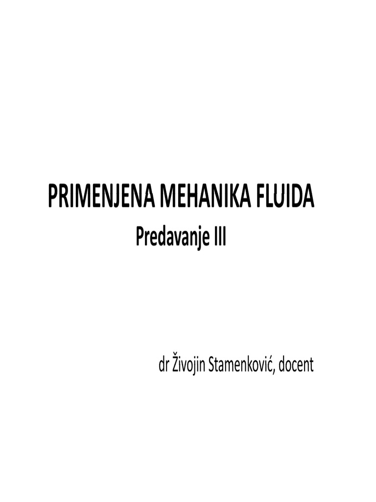 Mehanika Fluida P3 | PDF