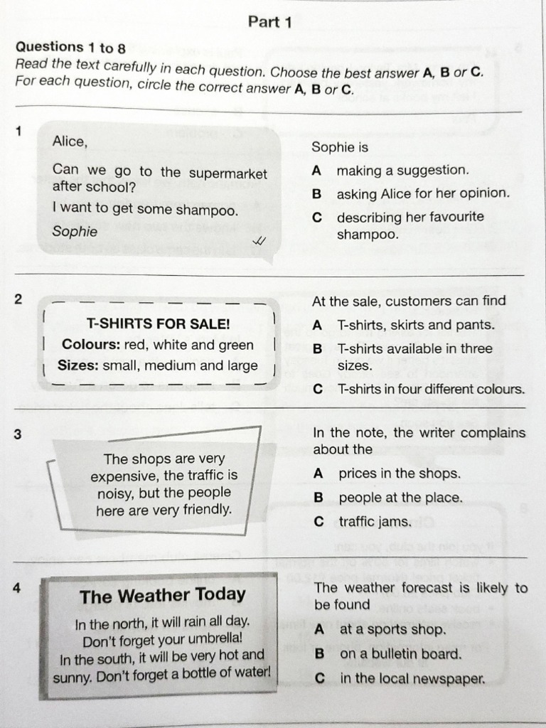 Pt3 Reading Comprehension Set 5 | PDF | Sleep | Foods