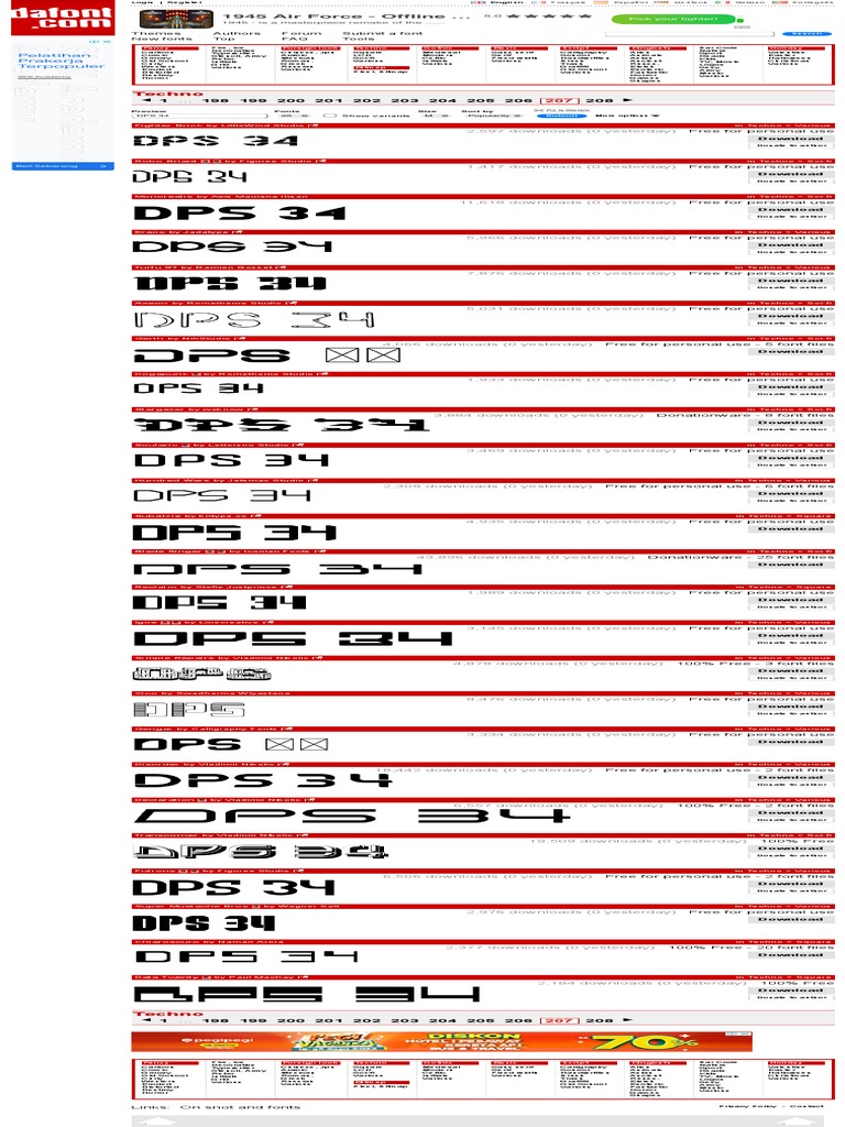 Login | Register fonts | PDF | Typefaces | Decorative Arts