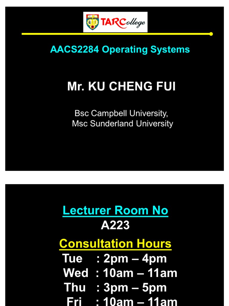 Chp1 Slide | PDF | Operating System | Computer Program