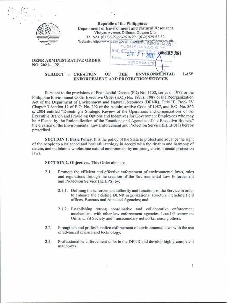 Dao-2021-28 Creation of The Environmental Law Enfo | PDF