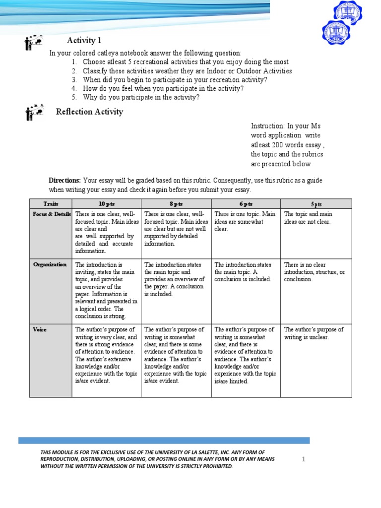 Unit 1 Activity 1 | PDF | Essays | Cognitive Science