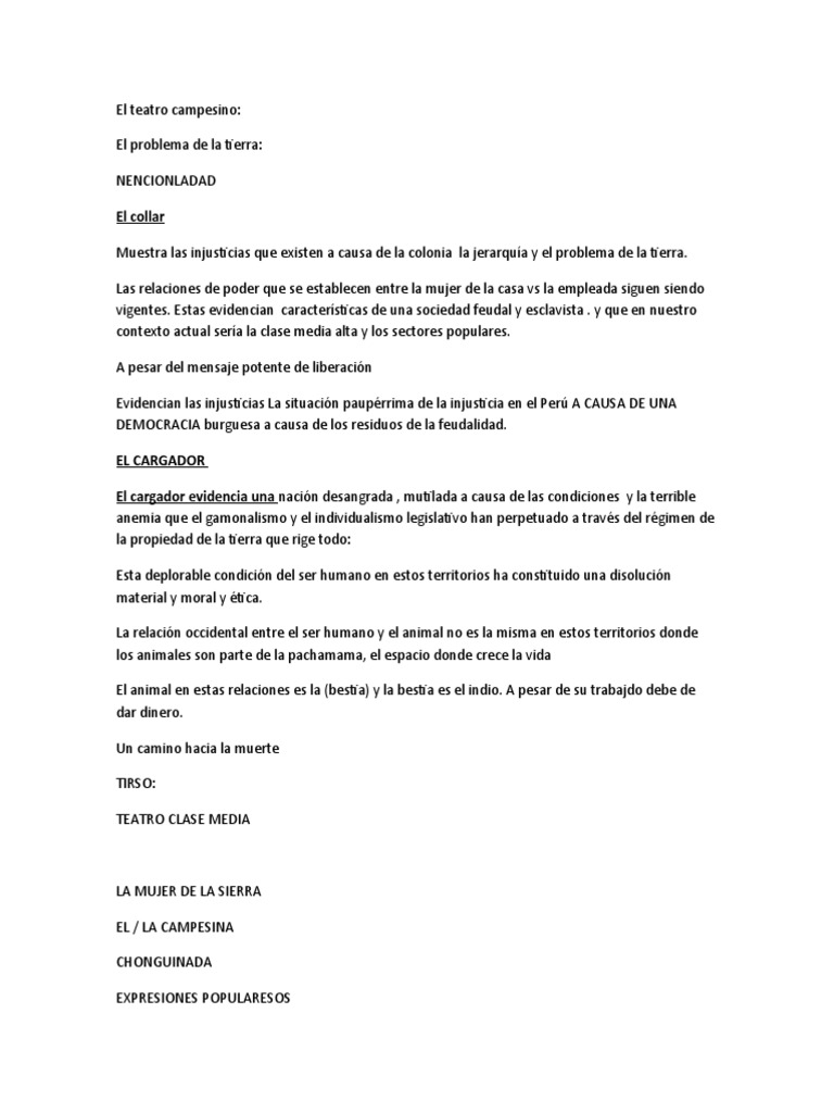 El Teatro Campesino | PDF