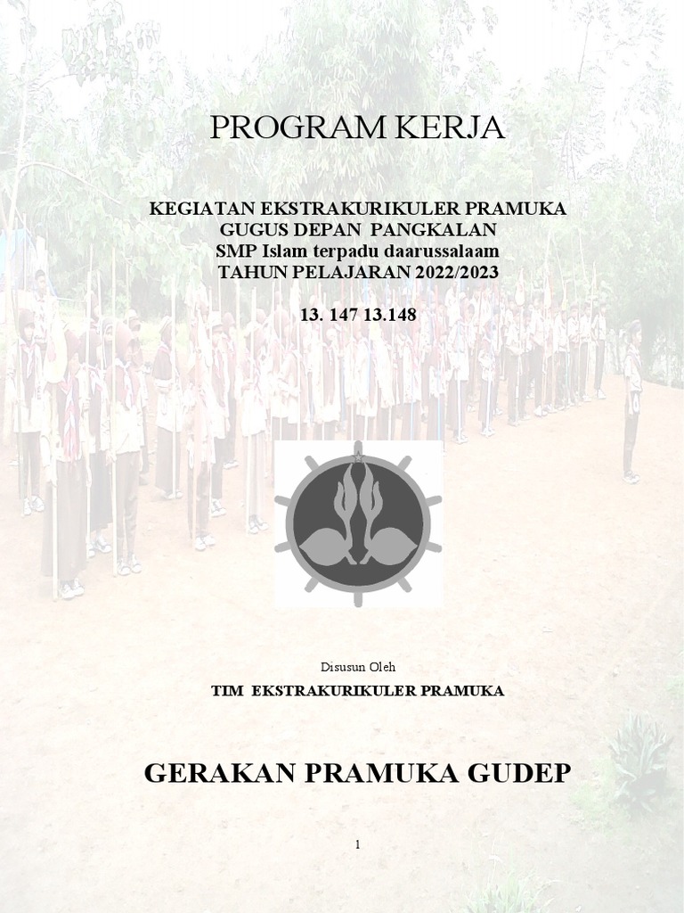 Program Kerja Pramuka | PDF