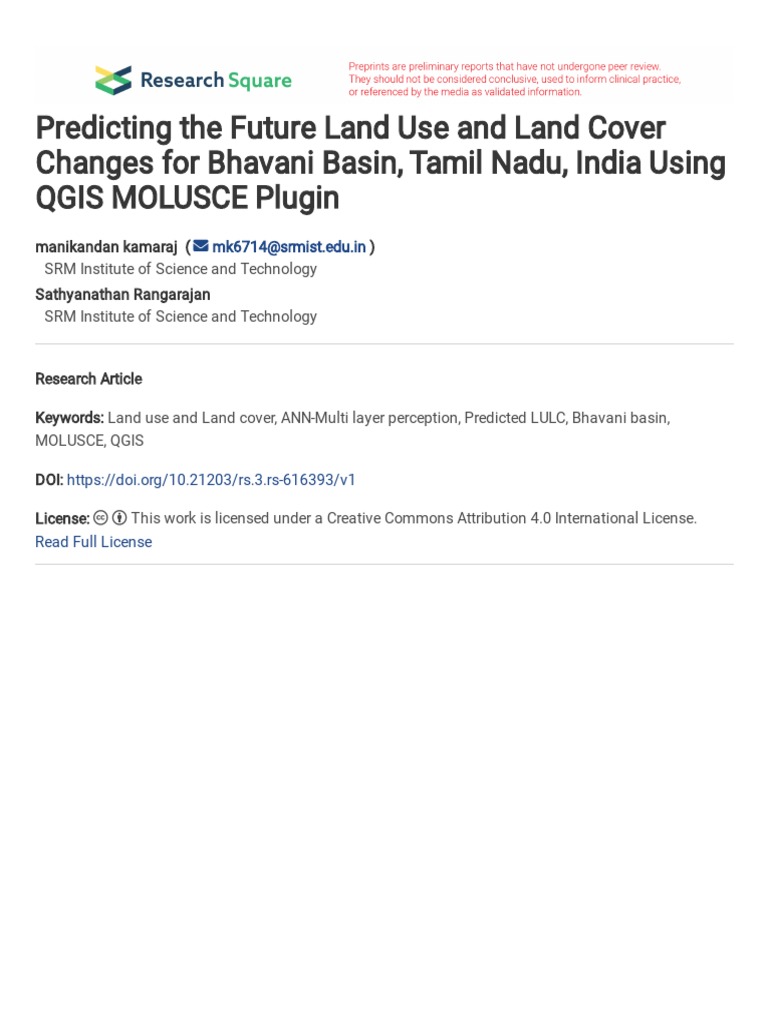 Predicting_the_Future_Land_Use_and_Land_Cover_Chan | PDF | Geographic ...