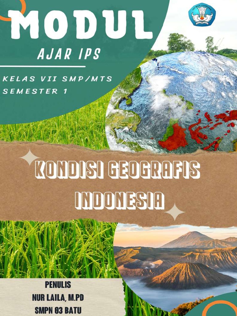 Modul Ajar IPS - Kondisi Geografis Indonesia - Fase D | PDF Modul Ajar IPS - Kondisi Geografis Indonesia - Fase D | PDF