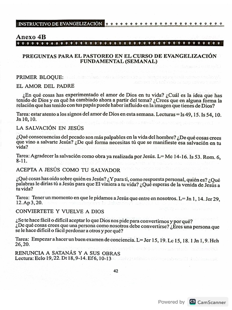 Preguntas Pastoreo Kerigma | PDF