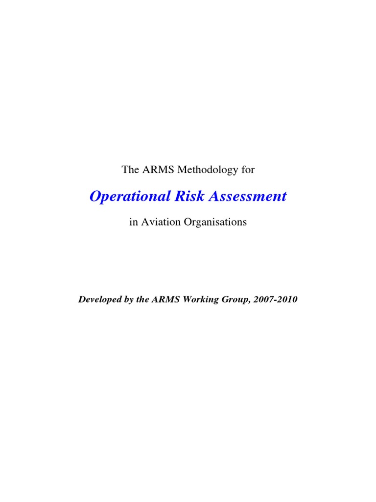 ARMS Methodology | PDF | Risk | Risk Assessment
