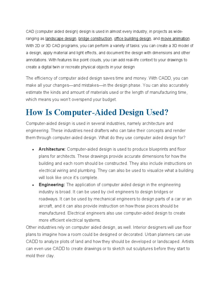 How Is Computer-Aided Design Used?: Landscape Design Bridge ...