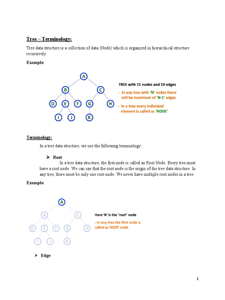 Tree Terminologies | PDF | Algorithms And Data Structures | Computer Data
