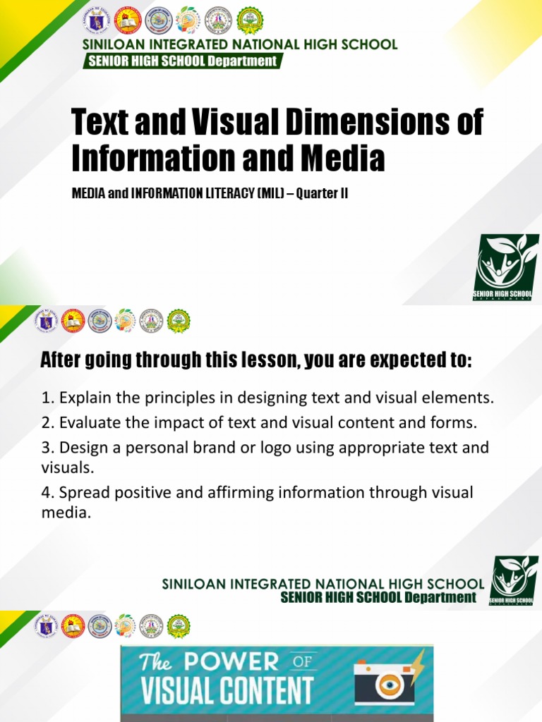 Q2 - M4 - Text and Visual Dimensions of Information and Media MODIFIED ...