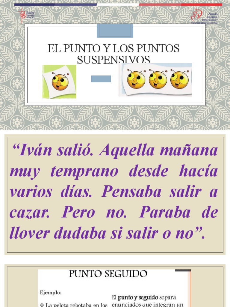 El Punto y Los Puntos Suspensivos | PDF
