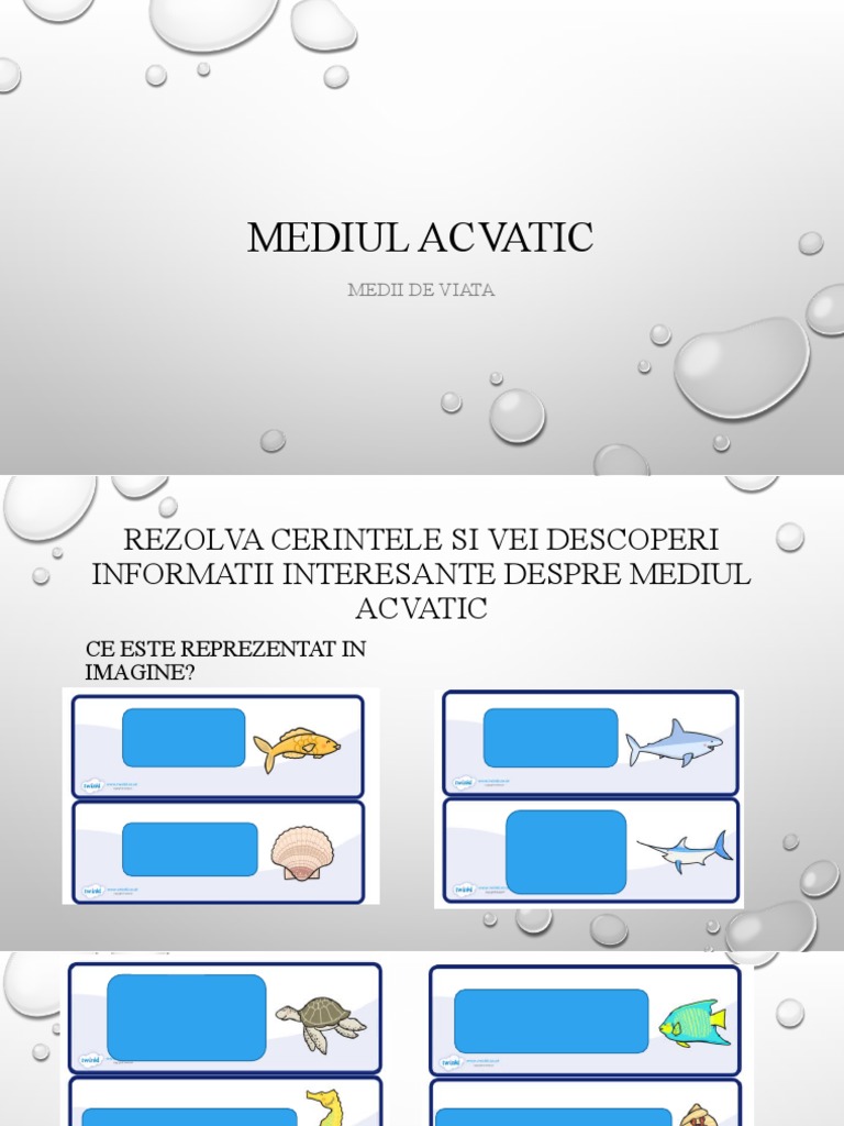 Mediul Acvatic | PDF